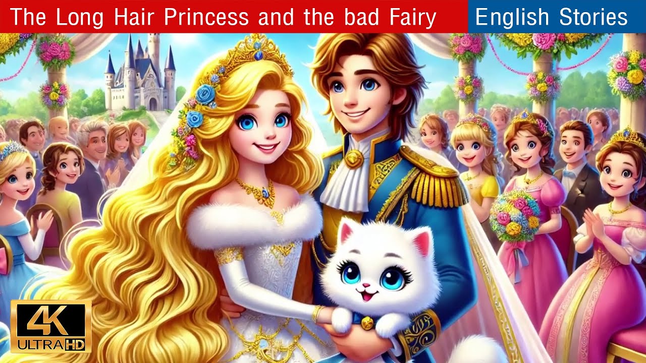 The Long Hair Princess and the bad Fairy | English Stories - YouTube