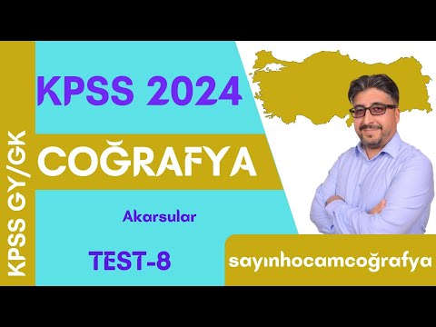 HASAT ZAMANI SORU BANKASI TEST-08 AKARSULAR #coğrafya #kpss #tyt #ayt