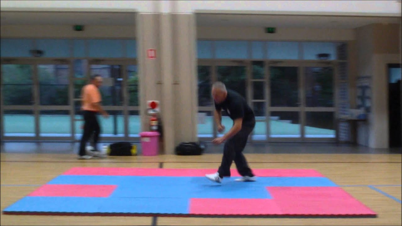 Practicing falling and rolling - YouTube