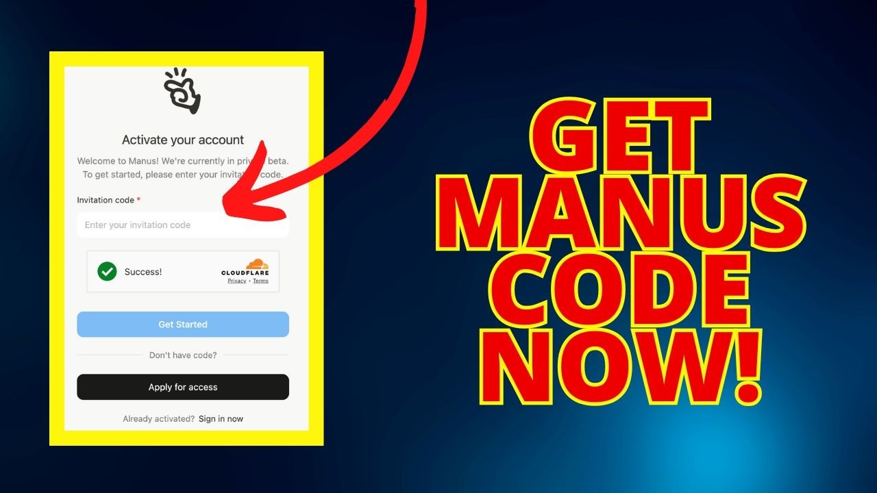 How to Get a Manus AI Invitation Code in 2025! (Private Beta Access ...