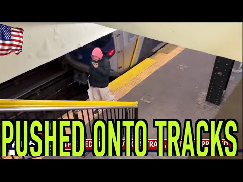 NYC Teen PUSHED onto Train Tracks. #news - YouTube
