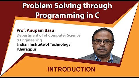 Problem Solving through Programming in C - YouTube