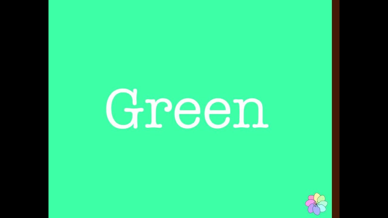 How to say & spell colours in English for beginners - YouTube