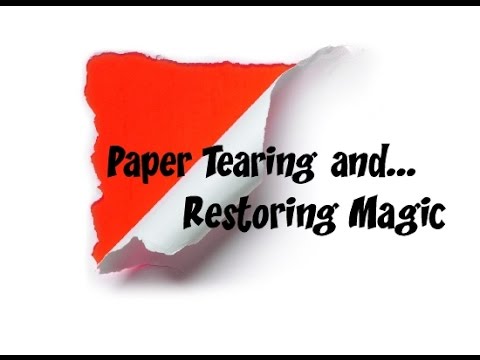 Paper Tearing and Restoring Magic Trick Revealed - YouTube