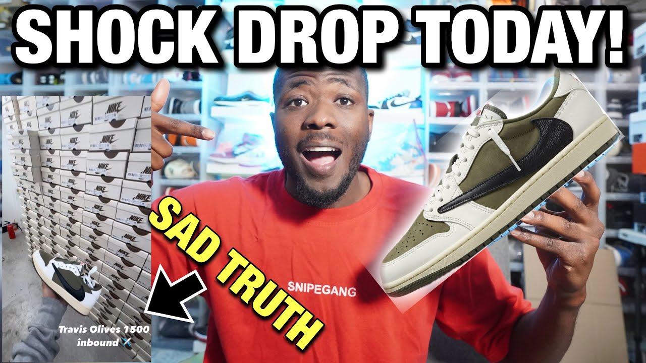 SHOCK DROP TODAY TRAVIS SCOTT OLIVE! THE SAD TRUTH! BIGGEST STOCK EVER ...