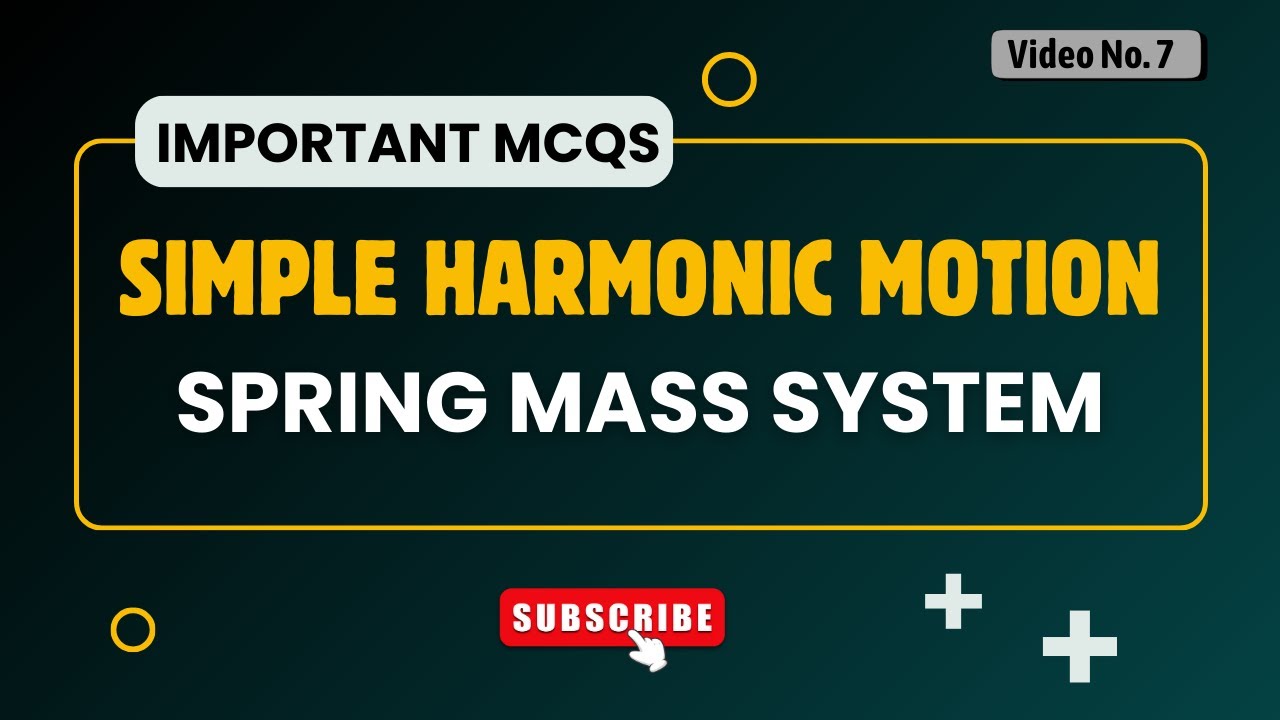 Important MCQs on Spring-Mass System : Mastering Simple Harmonic Motion ...