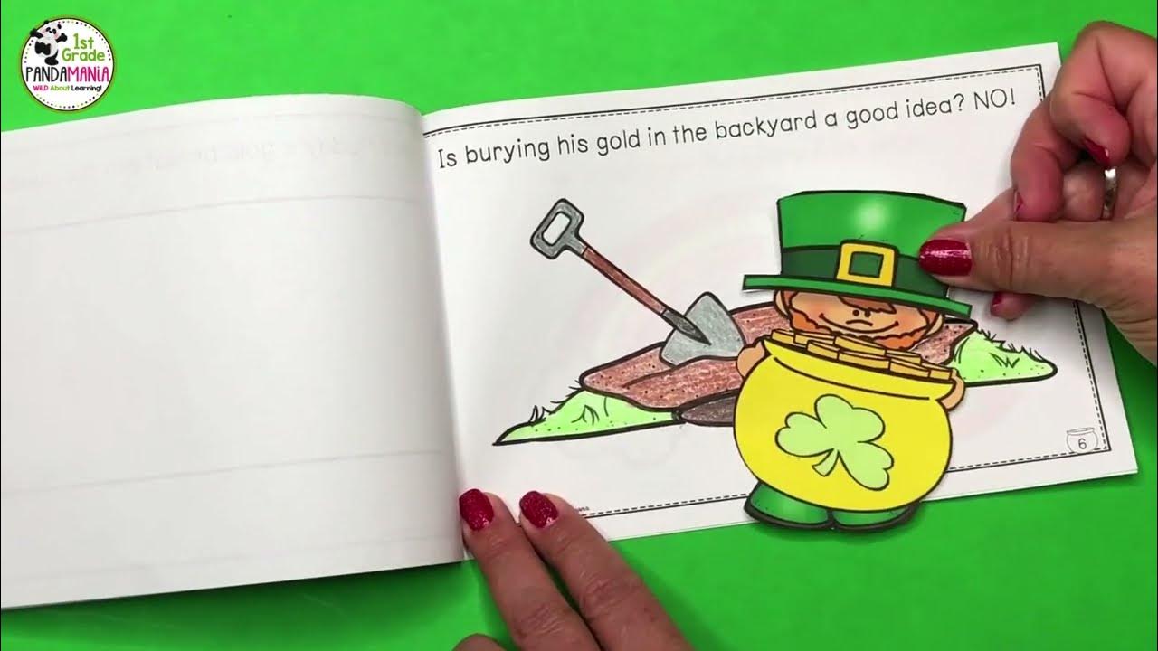 St. Patrick's Day Read Aloud | Leprechaun Pocket Puppet Book for K-2nd ...