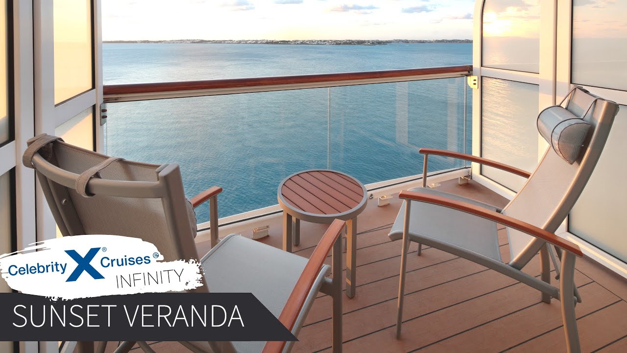 Celebrity Infinity | Sunset Veranda Stateroom Full Walkthrough Tour ...