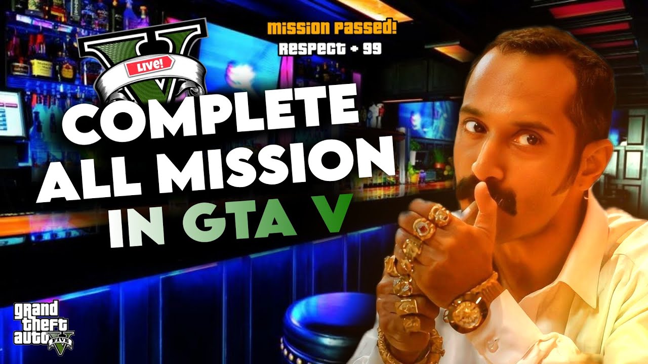 COMPLETE ALL MISSION IN GTA 5 PART 3 LIVE !! - YouTube