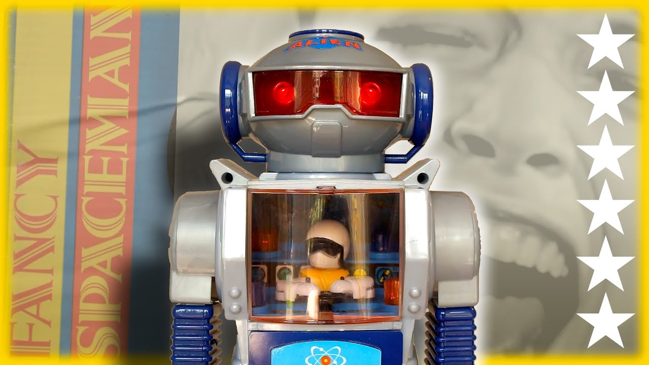 THE FANCY SPACEMAN - Retro Toy Robot with High Intensity Sounds - YouTube