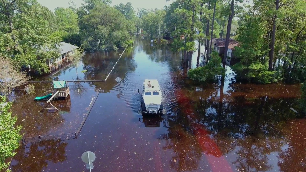 2018 Hurricane Florence Conway SC Flooding near Sherwood LongAve - YouTube