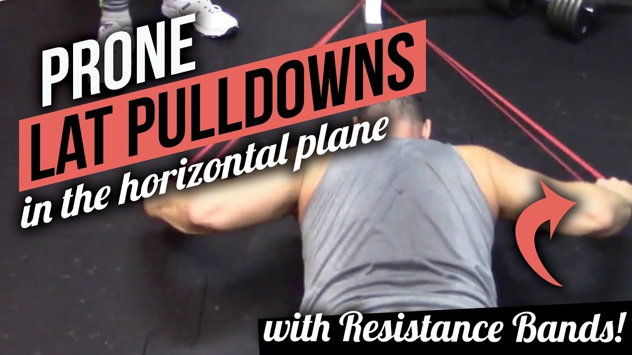 How To Do Lat Pulldowns With Resistance Bands! (prone position): Best ...