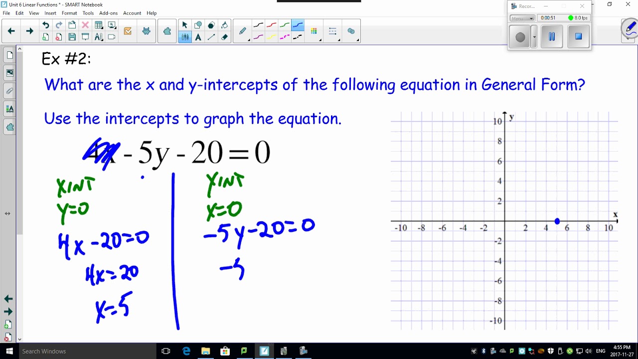 Unit 6 6 2 Another Question using General Form - YouTube