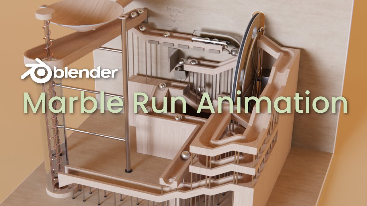 Blender Marble Run Animation - YouTube