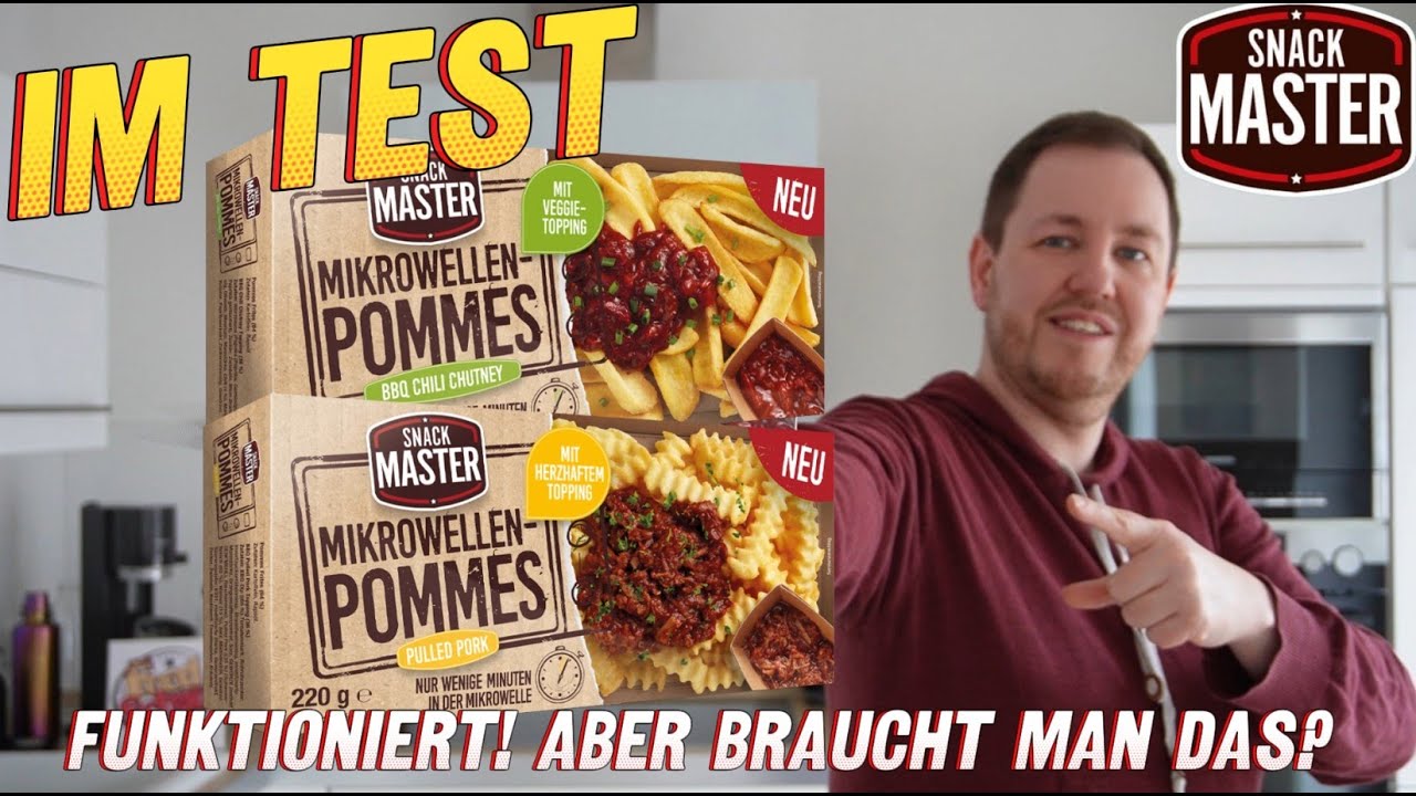 Snack Master: Mikrowellen Pommes Pulled Pork & BBQ Chili Chutney im ...