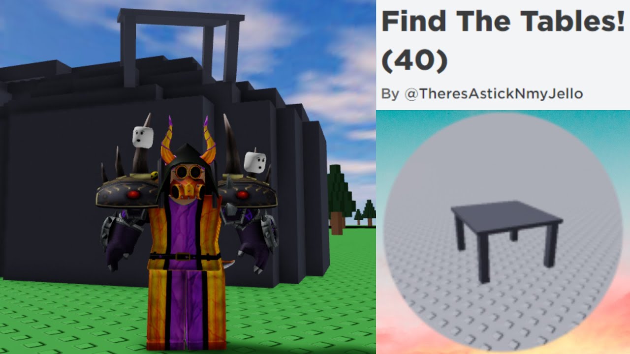 Tutorial: How To Find The Stone Table In Find The Tables! by ...