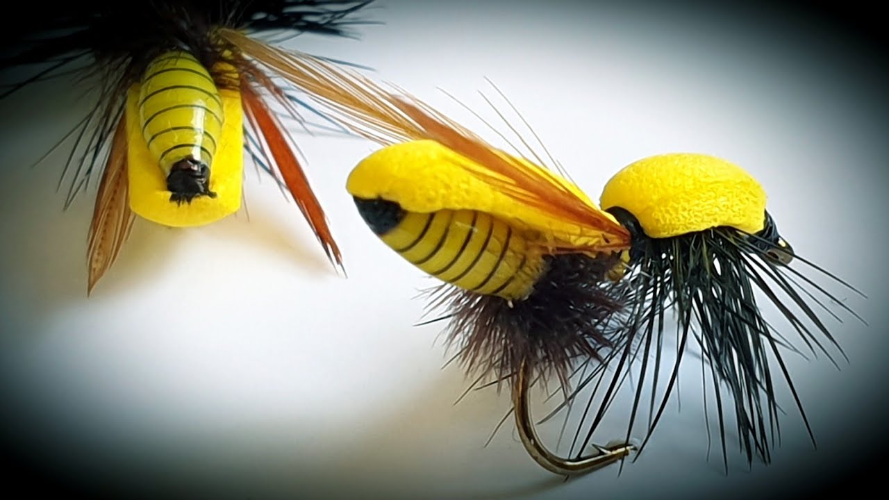 Fly Tying a Wasp dry fly - YouTube