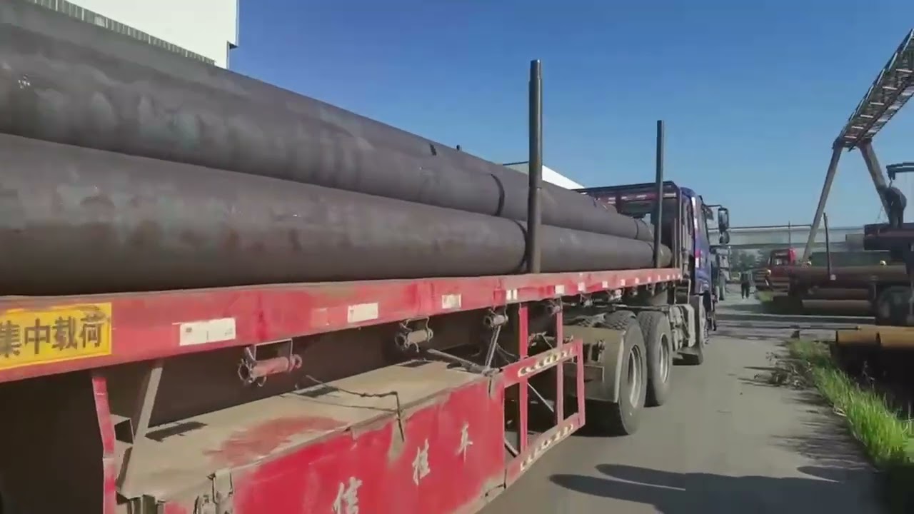 How to load long seamless pipes? - YouTube