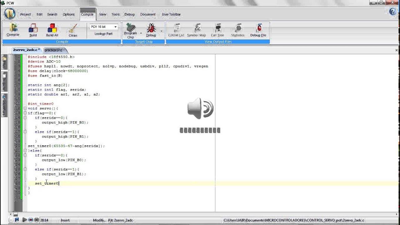 Control de 2 servos utilizando ADC y timer || parte 1 - YouTube