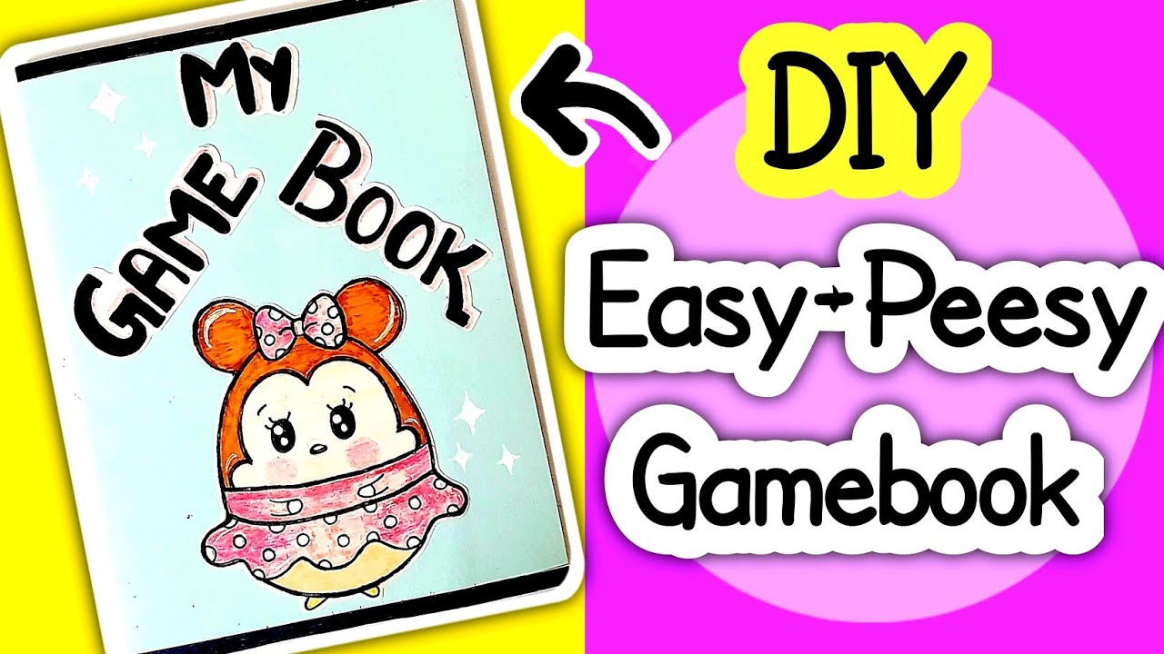 How to make Gamebook at home with paper...🌇🤩🌇 #Diy Easy gamebook ideas ...