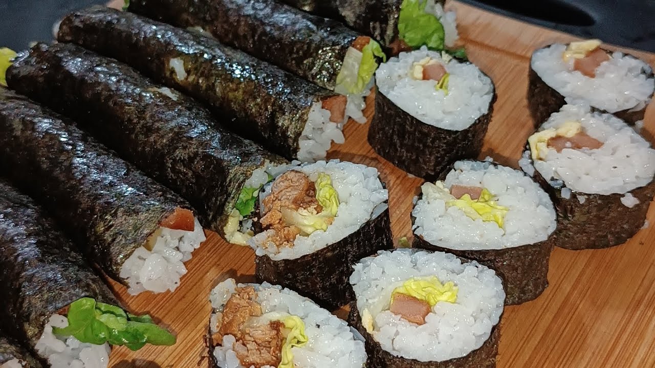 Mini Gimbap / Kimbap for today's lunchbox 🍱😹 - YouTube