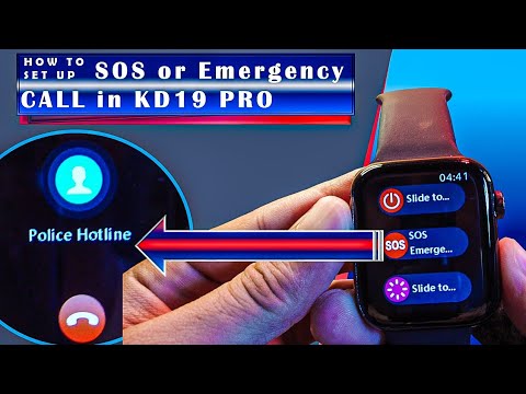 KD19 PRO SMART WATCH TUTORIAL: How To Set Up SOS or Emergency Calls in KD19 PRO SMARTWATCH - YouTube