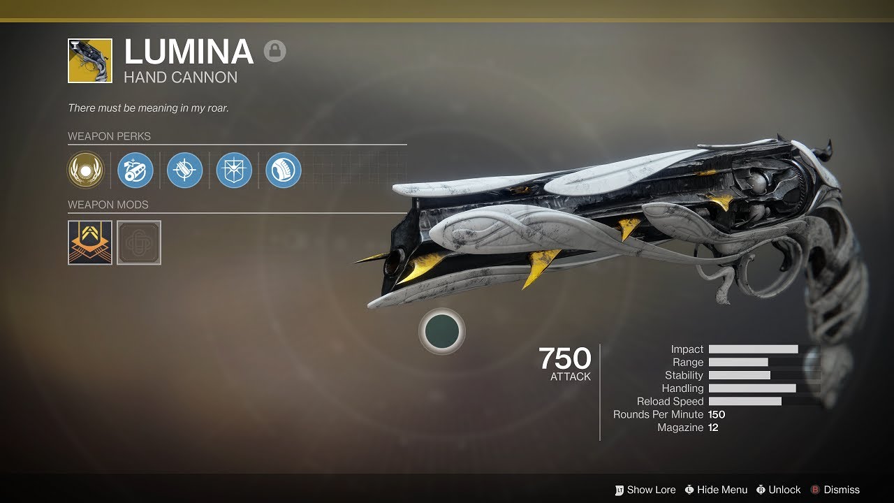Destiny 2: Penumbra - Lumina Exotic Hand Cannon (Drop + Short PvE ...