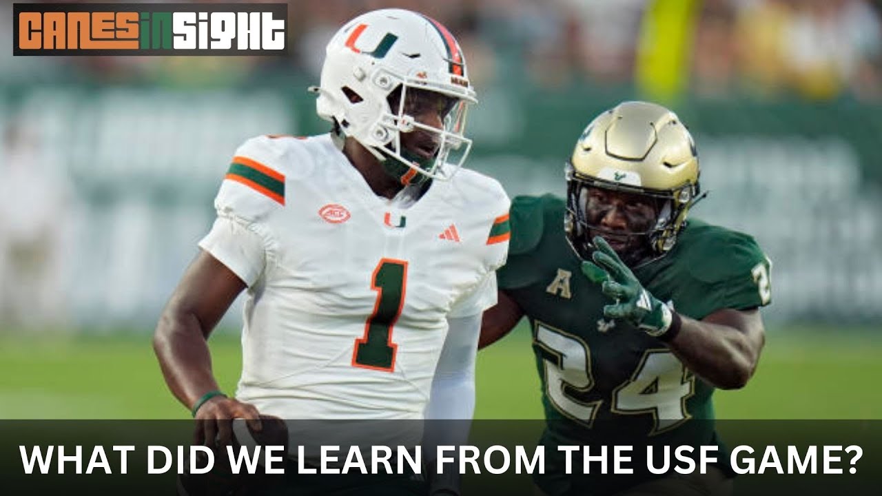 The BIGGEST Takeaways From The Miami Hurricanes vs USF Game - YouTube