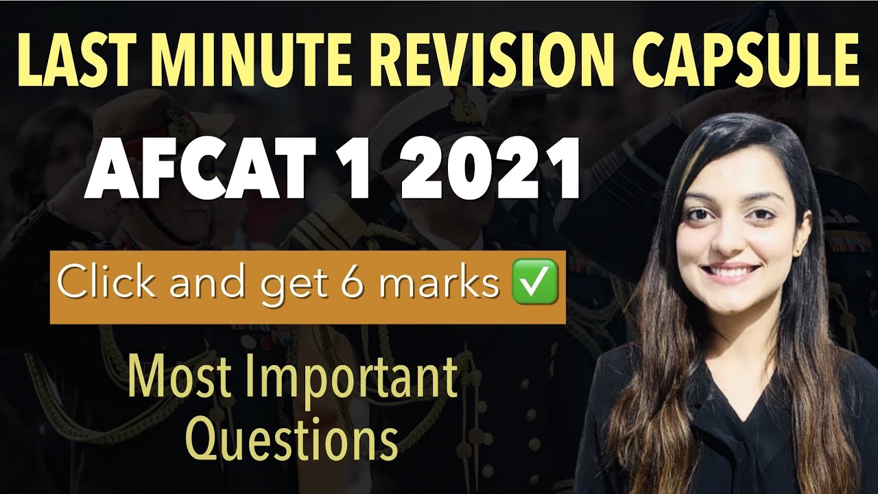 AFCAT 1 2021 GK REVISION || Current Affairs || Most Important Questions ...
