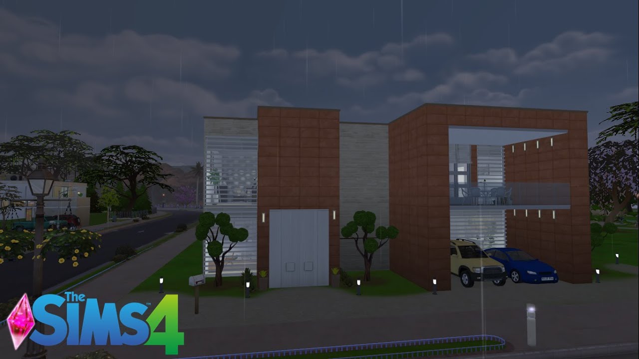 LOS SIMS 4 #9 | CASA GRANDE MODERNA para 5 sims!🏡 | SPEED BUILD ⚒️ ...