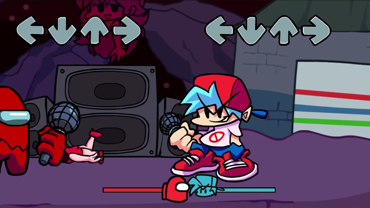 FNF Among us 模組 Polus easy 全破 - YouTube