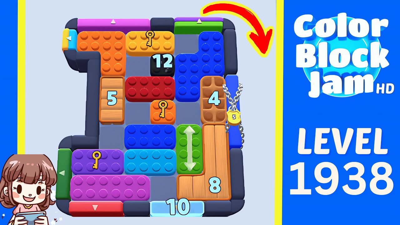 Color Block Jam Level 1032 (1938) Solution Walkthrough - YouTube