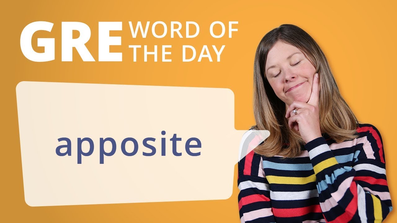 GRE Vocab Word of the Day: Apposite | Manhattan Prep - YouTube