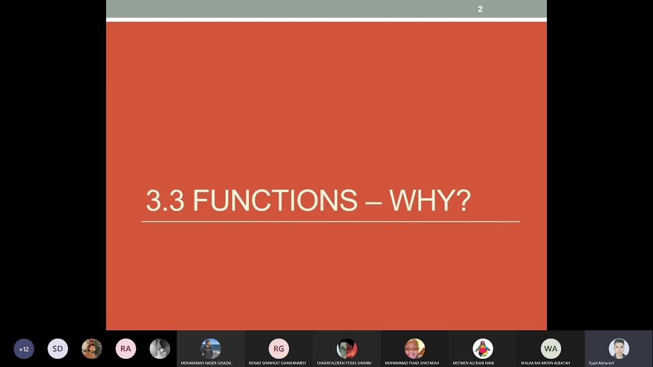 Chapter 3 || Functions (part 1) - YouTube