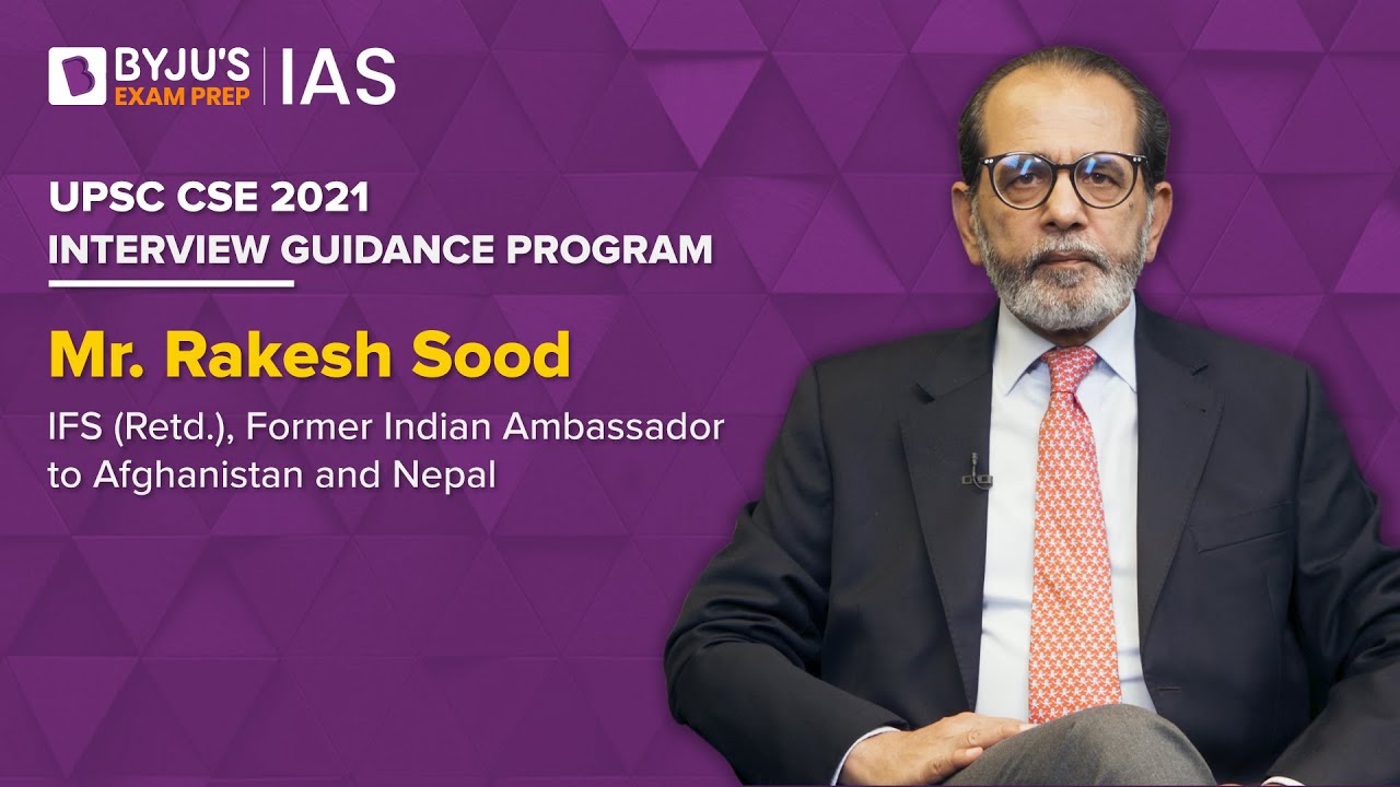 Interview Guidance Program | Amb. Rakesh Sood | International Relations ...