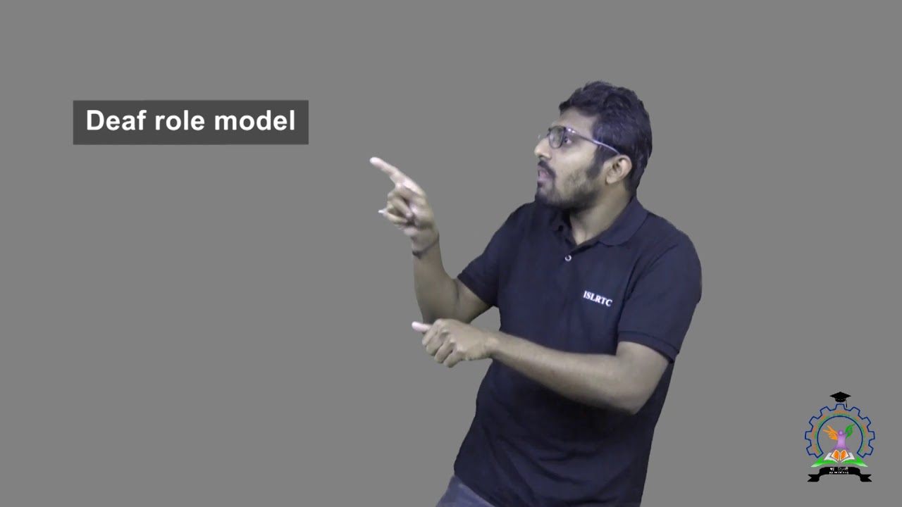 Deaf role model - YouTube