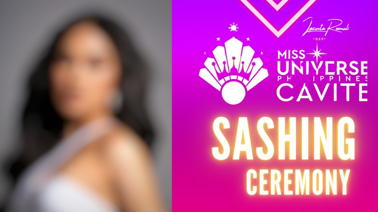 DIA MATE Miss Universe Philippines Cavite 2024 Sashing Ceremony | Miss ...