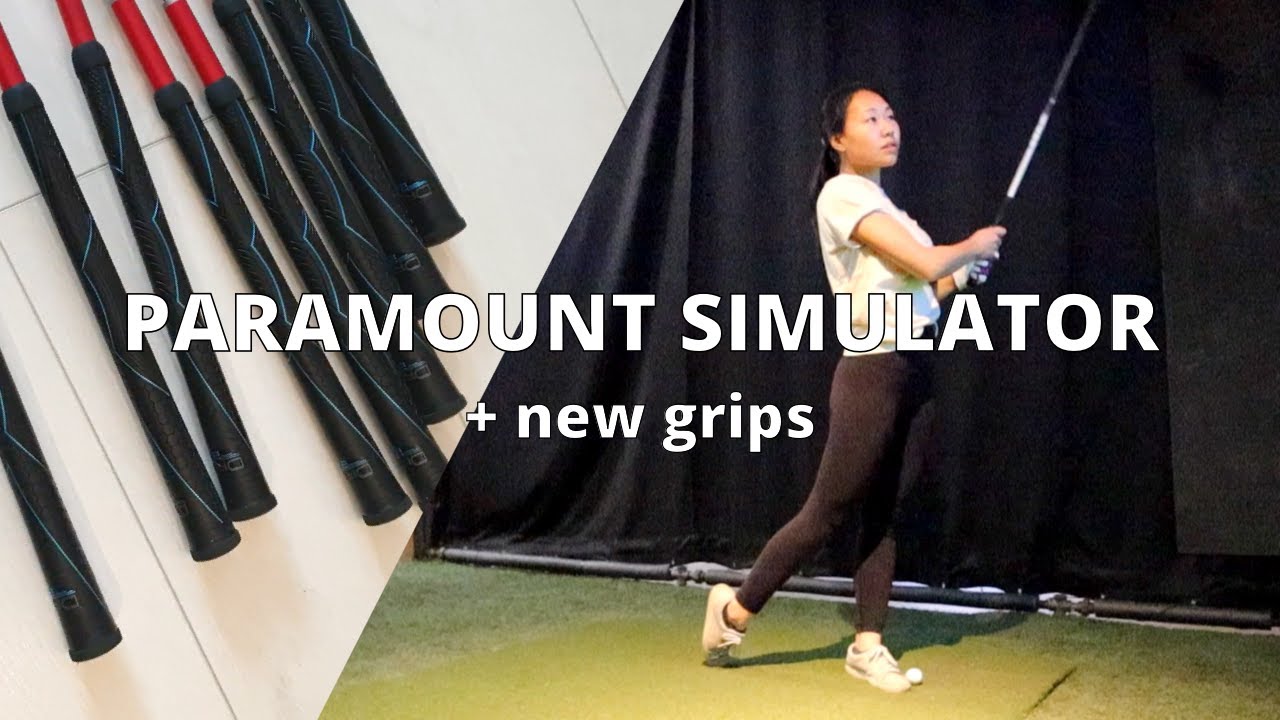 Trying out my new grips at the Paramount Indoor Golf Simulators! - YouTube