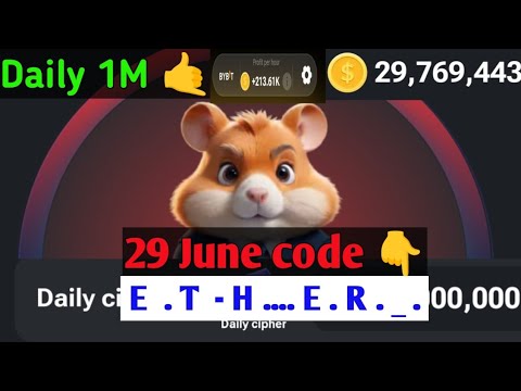 29 june hamster kombat daily cipher code daily cipher hamster kombat ...