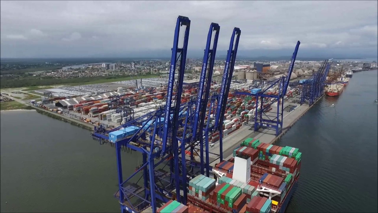 Porto de Paranaguá - Paraná - Drone - YouTube