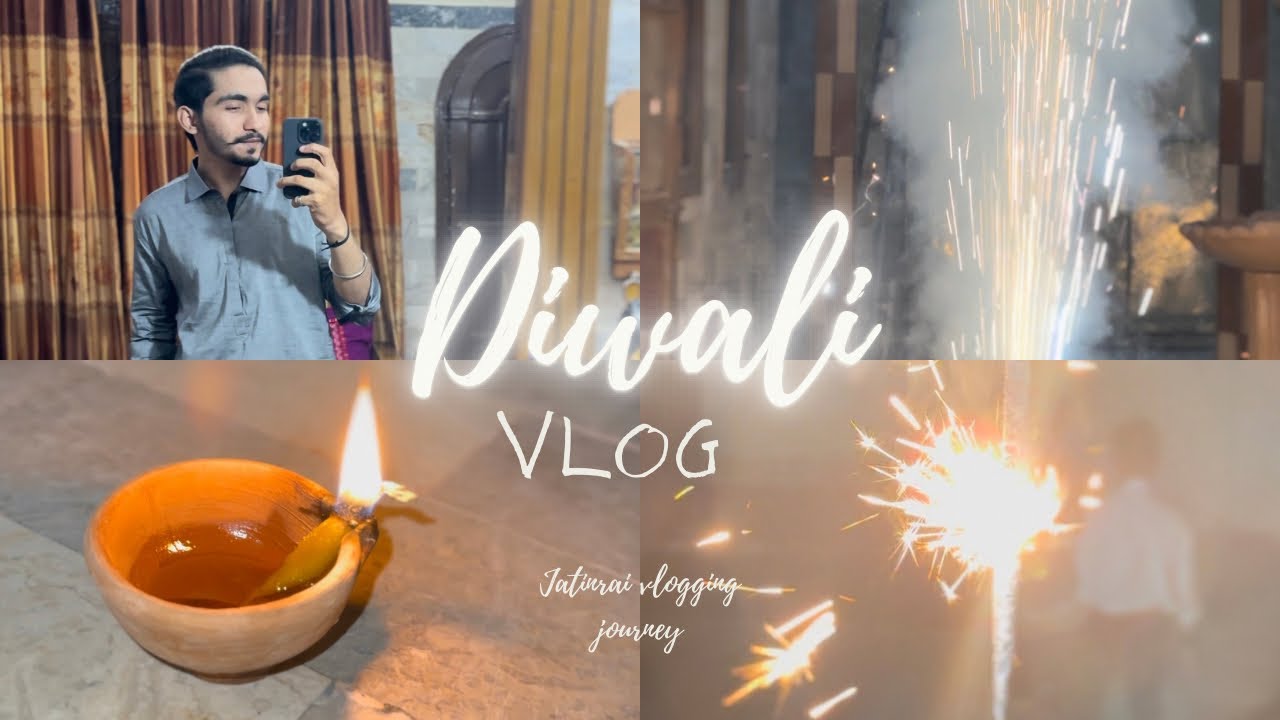 Diwali vlog 🧡🪔 || celebration with family in home town || Jatin rai ...