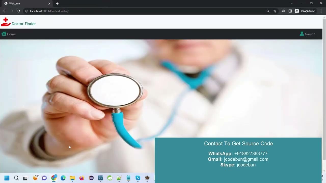 Online Doctor Finder project in java using JSP, Servlet, MYSQL - YouTube