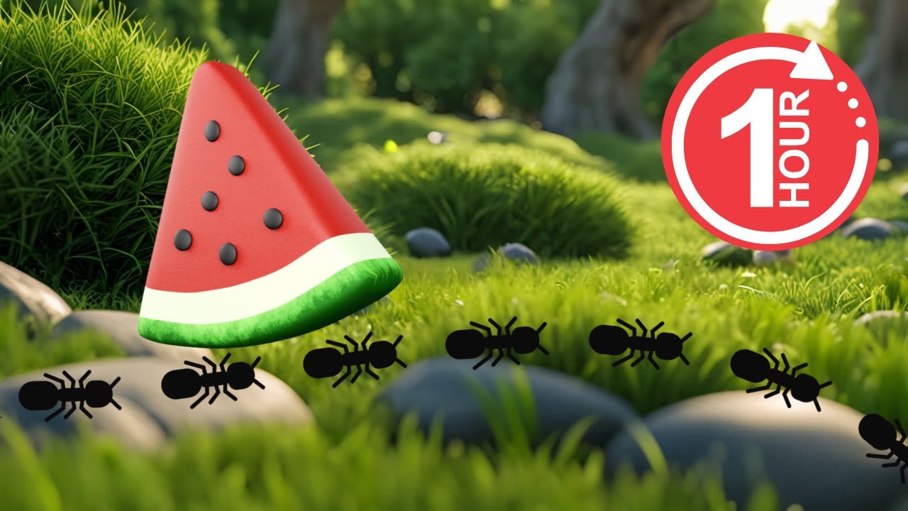 Calming Music | Relaxing Ants Walking with Food - Sensory Video for ...