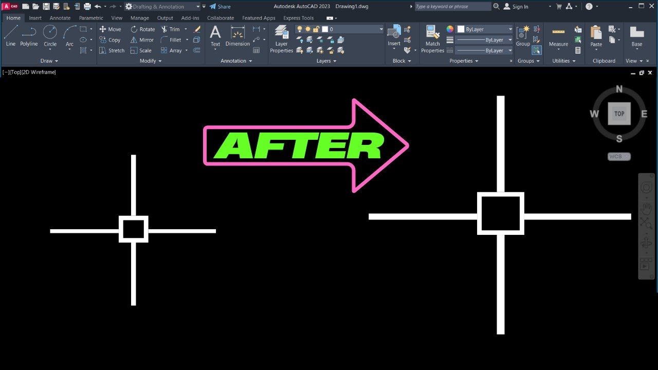 how to increase cursor size in autocad - YouTube