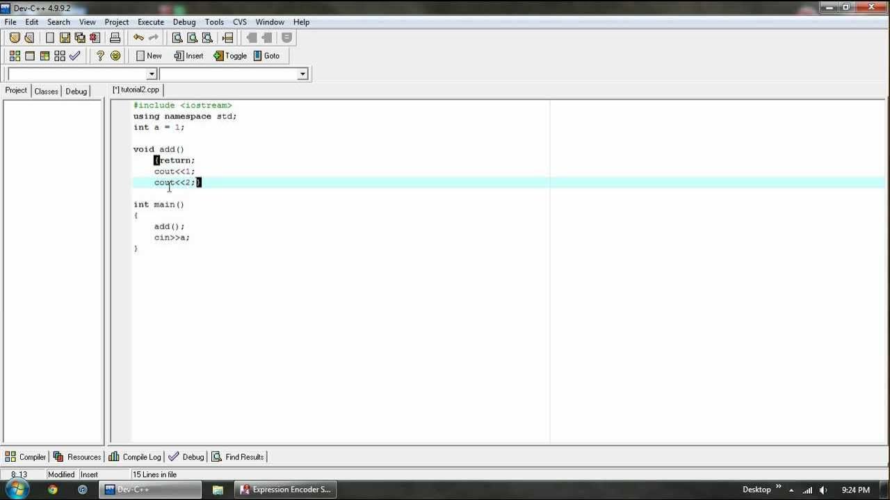 Dev C Functions And Subroutines Tutorial Youtube