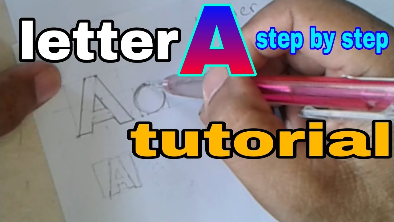PAANO MATUTONG MAG LETTERING paano mag lettering ng letter A tutorial ...