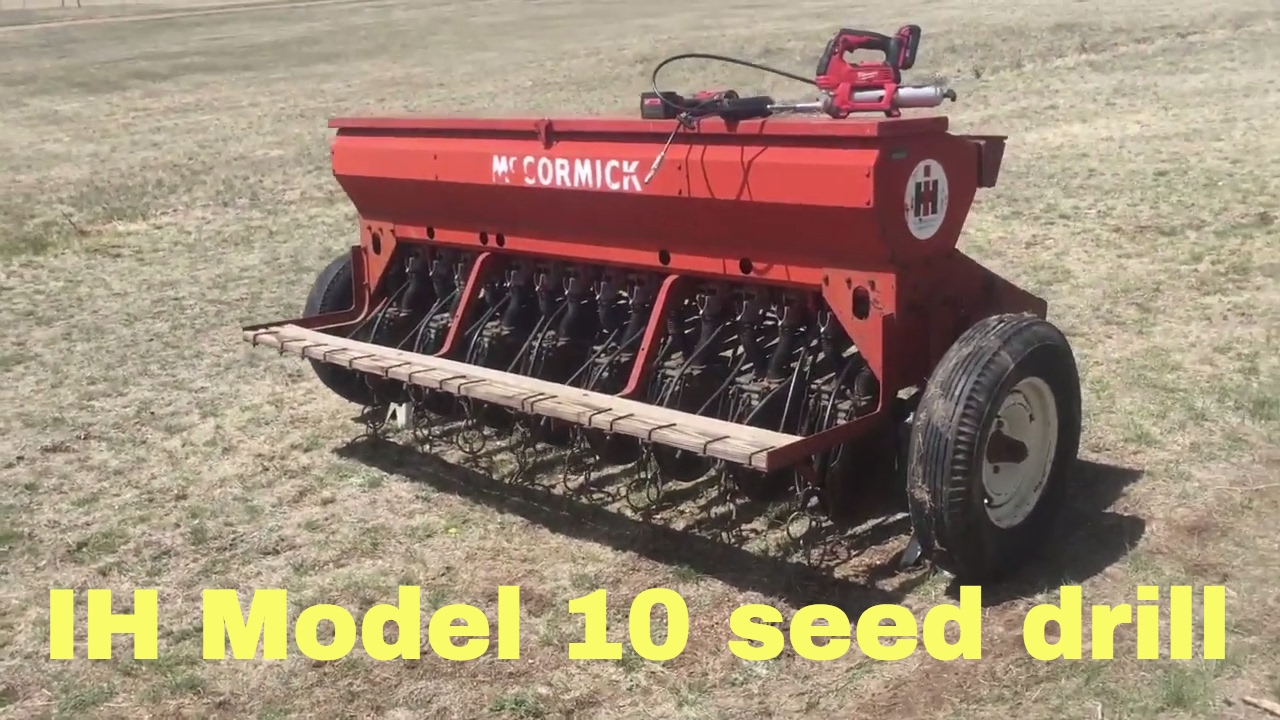 The IH Model 10 seed drill - YouTube
