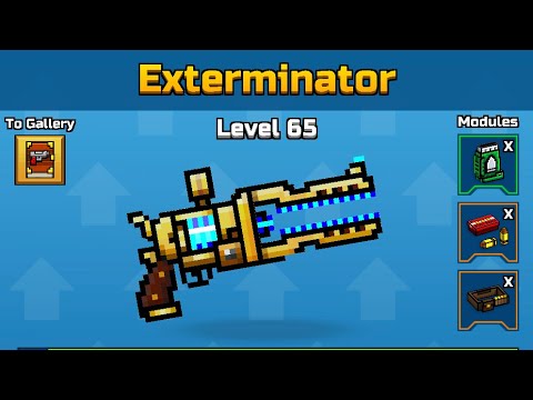 Pixel Gun 3D Mythical Exterminator level X modules review - YouTube