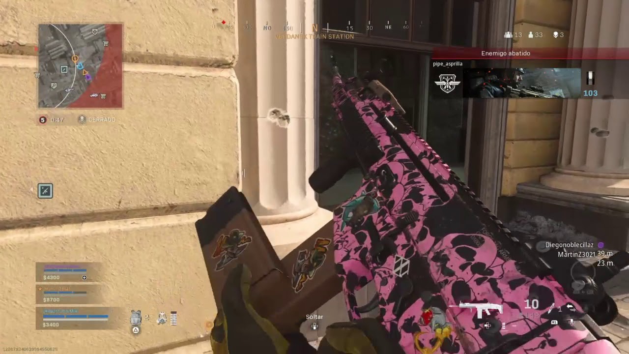 Warzone. Some skills with SCAR (PINK WEAPON) - YouTube