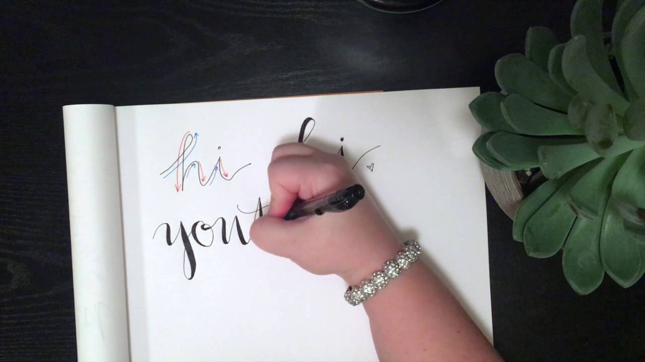 Hand Lettering 101 - Faux Calligraphy - YouTube